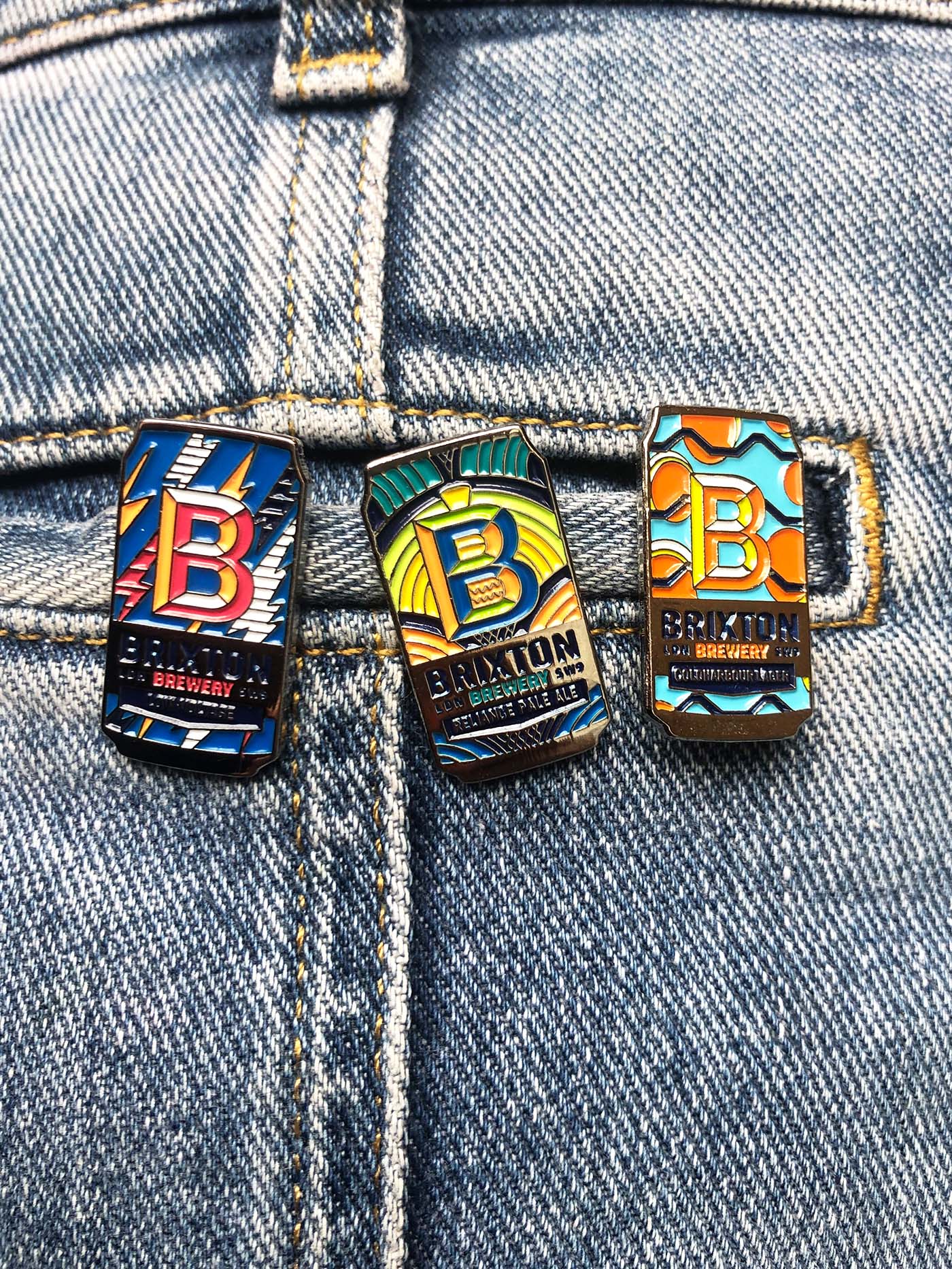 Brixton Brewery Mini Can Pin Badge